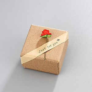 Luolajewelry Personalized Women Promise Ring Engraved 2 Names with 2 Simulated Birthstone Engagement Rings for Her (Gold, 9)