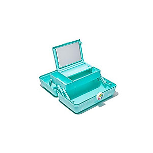 Caboodles On-The-Go Girl Retro Case, Turquoise Marble