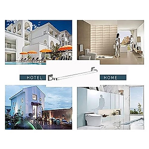 Towel BAR Rack Towel Rack Single Towel Storage Rack Towel Bar,Wall Mounted Round Towel Rod for Bathroom or Kitchen Bathroom Hardware/715Mm (Size : 715Mm)