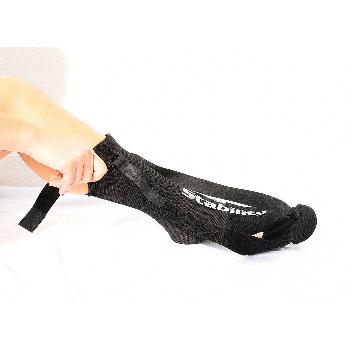 StrictlyStability Double Strap Night Sock for Plantar Fasciitis and Achilles Tendonitis (Large)