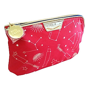 Estee Lauder Cosmetics Makeup Travel Bag (Zodiac/Horoscope Red Constellations)