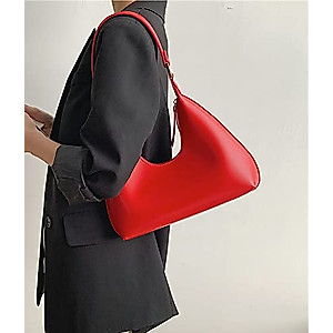Women's Satchel Bag PU Clutch Small Satchel Bag Cute Shoulder Bag Hobo Bag Solid Color Fashion Mini Clutch