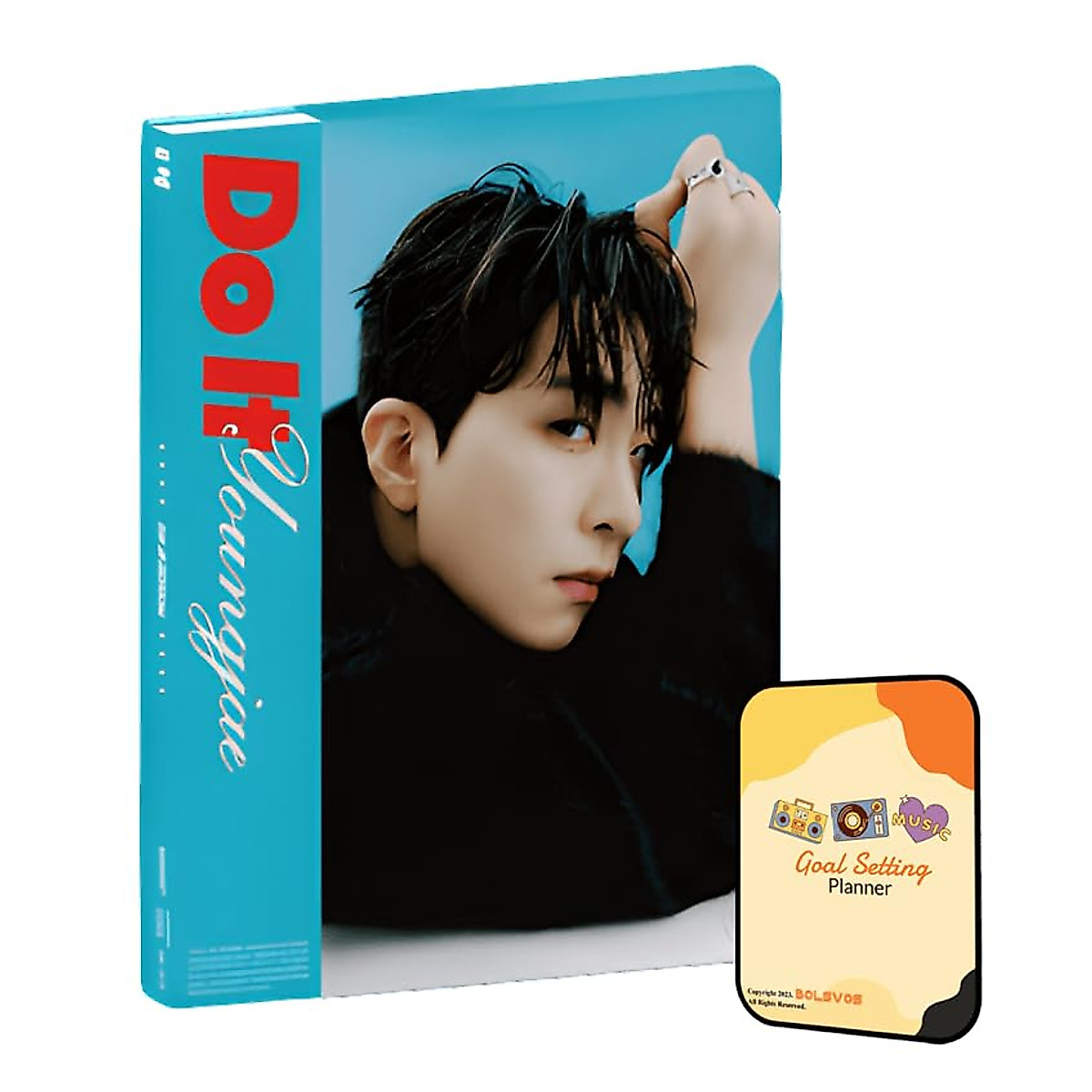 Do It Youngjae Album [Blue ver.]+Pre Order Benefits+BolsVos K-POP Inspired Digital Planner, Digital Sticker Pack (1st Full Album)