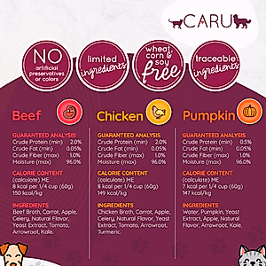 CARU Daily Dish Chicken Broth Meal Topper for Dogs and Cats - 1.1 lbs