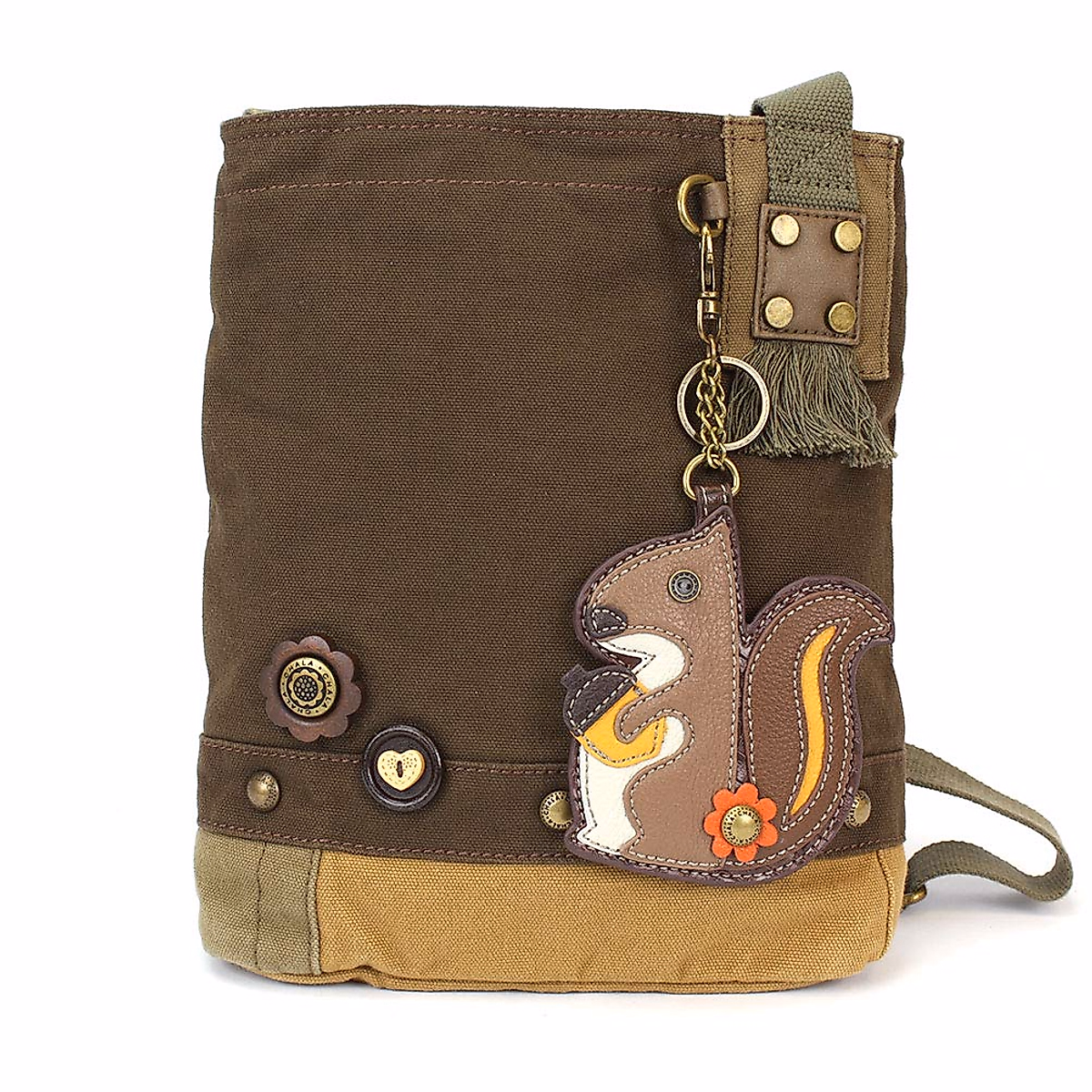 CHala Patch Crossbody Bag-Squirrel (Dark Brown)