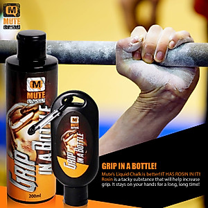 MUTE Liquid Athletic Chalk with Rosin, 200 Milliliter Refill
