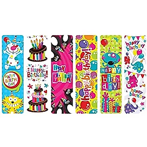 Raymond Geddes Happy Birthday Assorted Bookmarks For Kids (Pack of 100)