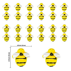 Gyufise 25Pcs Bumble Bee Cupcake Toppers Oh Babee Cupcake Picks Oh Baby Cake Decoration for Bee Theme Baby Shower Kids Birthday Party Decorations Supplies