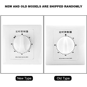 Mechanical Kitchen Timer, 220V Water Pump Timer Mechanical Countdown Indoor Intelligent Time Switch Control (60minutes)