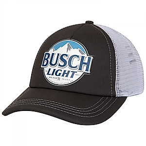 H3 Sportgear Busch Light Curved Brim Snapback Hat Grey