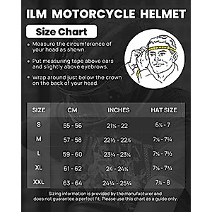 ILM Full Face Dual Visor Motorcycle Helmets with Rear Wing Pinlock Compatible Motorbike Street Bike Helmet DOT Men Women Model 861A (Matt Black, S)