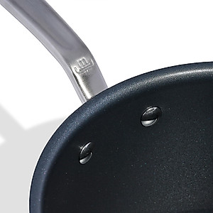 Made In Cookware - ProCoat 4 Quart Non Stick Sauce Pan With Lid - Graphite - 5 Ply Stainless Clad Nonstick Saucepan - Professional Cookware - Crafted in Italy - Induction Compatible