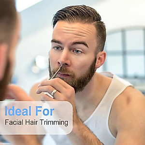 Eyebrow Scissors, Small Scissors for Hair, Eyebrows, Nose Hair, Beard, Eyelashes, Cuticle. Stainless Steel Fine Straight Tip Nose Hair Scissors -ASONTAO (1Pcs Eyebrow Scissors)