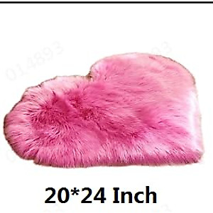Ultra Soft Faux Fur Rug - 2x5 Feet 17 Colors Faux Sheepskin Fur Area Rug Shaggy Couch Cover Seat Cushion Furry Carpet Beside Rugs for Indoor Bedroom,Living Room Runner,Dorm Room (ZYY-Pink)