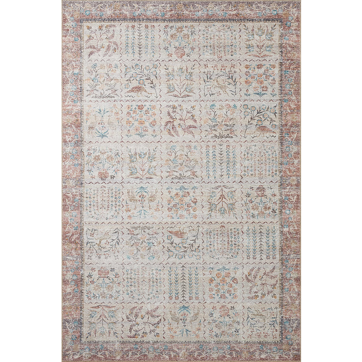 Loloi Rifle Paper Co. Maison Collection MAO-08 Cream 2'-6" x 12'-0", .19" Pile Height, Runner Rug