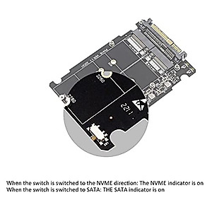 Hard Drive Case, NGFF B Key to M.2  NGFF M Key to M.2 NVME SSD Enclosure PCIe4.0 X4 6Gbps High Speed for Computer(PH416BOX 1PCS)