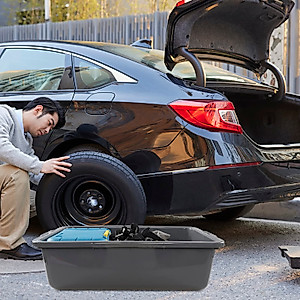 Ortodayes 4-Pack Plastic Bus Box/Utility Box, Commercial Tote Box, 32 Liter