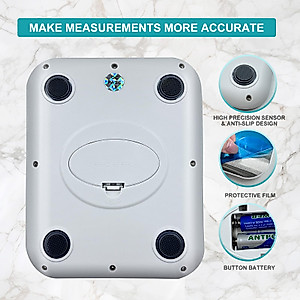 Food Scale, 11lb Kitchen Scale with 6 Units Tare Function & LCD Display, 0.05oz/1g Stainless Steel Digital Food Scale Grams and Ounces for Baking, Cooking, Dieting and Meal Prep (Batteries Included)