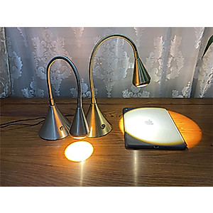 HomeFocus LED Desk Lamp with Touch Dimmable,Table Lamp,Night Light,Reading Desk Lamp,Office Desk Lamp,Working Desk Lamp,Gold Desk Lamp,LED 5W,3000K Warm Light,Metal,Antique Brass