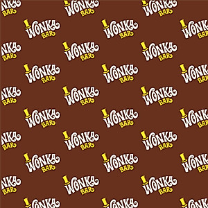 GRAPHICS & MORE Willy Wonka and The Chocolate Factory Wonka Bar Logo Gift Wrap Wrapping Paper Rolls