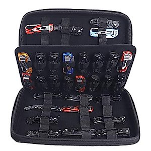 Pocket Knife Display Case with 62 Slots, Knife Case, Folding Knife Holder Organizer, Knife Storage Carrier, Knives Collection Protector for Survival Tactical Outdoor EDC Mini Knife