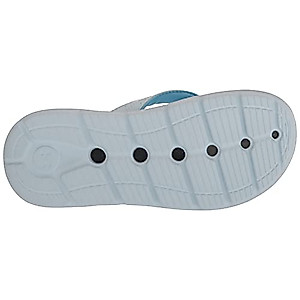 Under Armour Girls' Ignite Marbella Flip Flop, (400) Halogen Blue/Tonic/Green Breeze, 11K, US