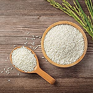 CraftCurl Bamboo Rice Steamer serving Basket kratip Container Handmade Kitchen Decor Design with stand- Handwoven use for steam Sticky Rice in Thai Thailand Laos (Medium 6 inches)