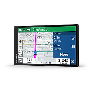 Garmin DriveSmart 65 with Amazon Alexa, Built-In Voice-Controlled GPS Navigator with 6.95” High-Res Display