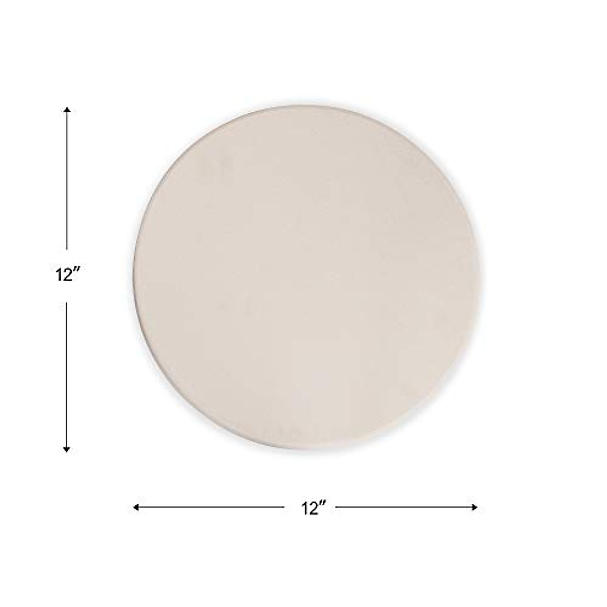 Royal Gourmet KSF1204 3 Piece Pizza Stone Set for Grill and Oven with 12-Inch Cordierite Stone, Peel and Pizza Cutter, Baking Tool