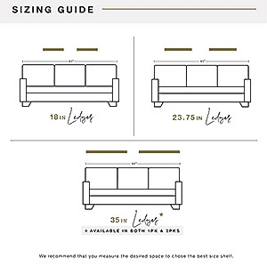 MCS Painted Picture Ledge , Black, 35 in, Set of 2