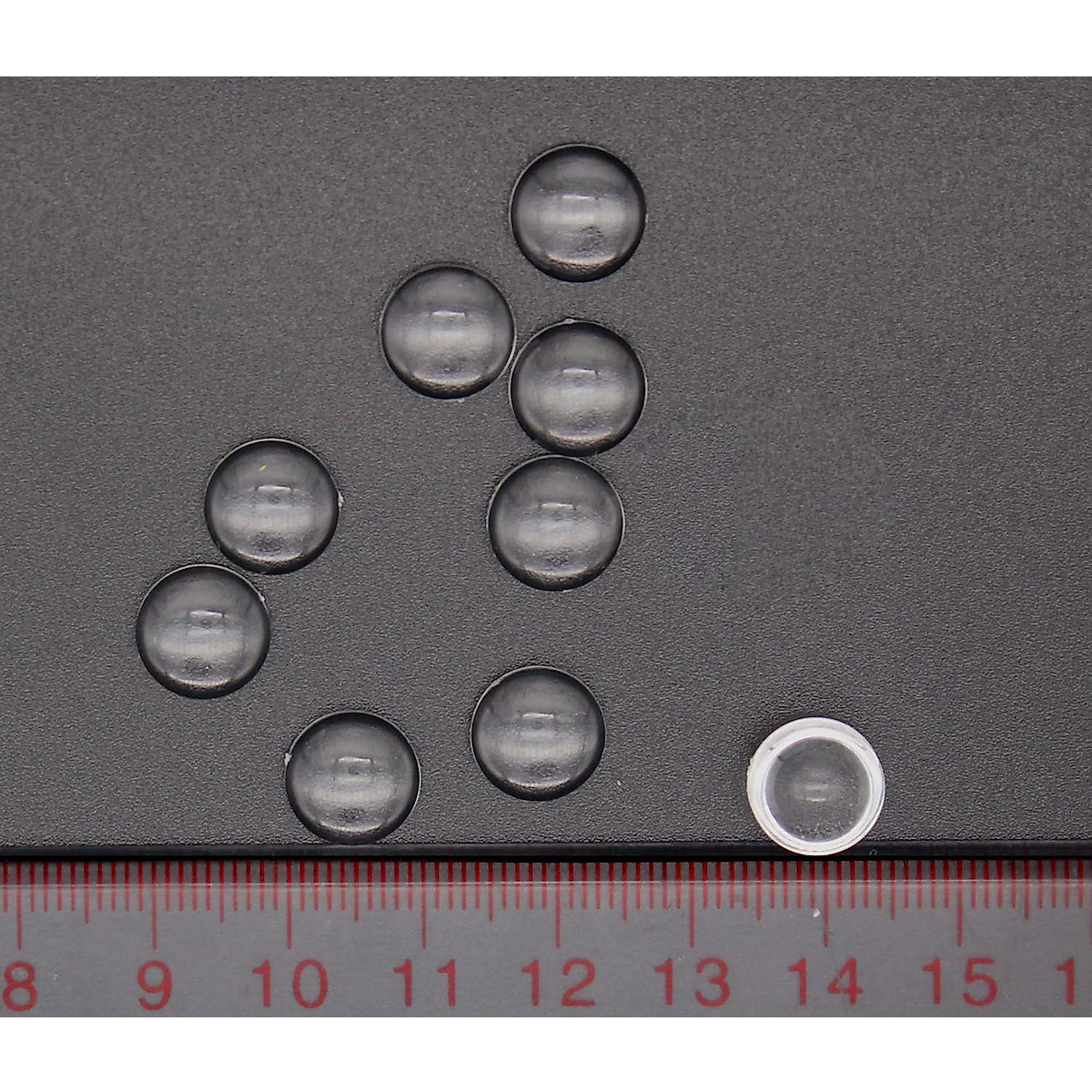 10pcs x 10MM LED Optical Lens Smooth Convex Lens for 1W 3W LED Lens