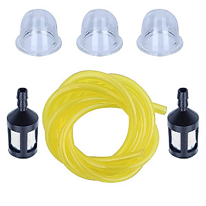 Adefol Fuel Filter + Fue Line+Primer Bulb for Homelite BP250 HB18V GST GST18 GSTBC HBC18 HBC30 HBC30B HGT HLT15 HLT16 HLT17C HLT18 HLT28 HT17 HT19 ST175G ST185 String Trimmer Blower