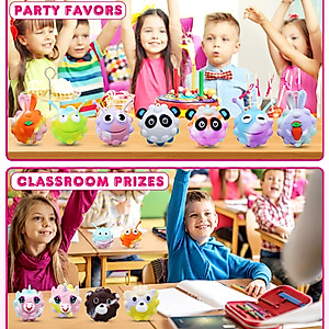 KissFree 18 PACK Animal Pop Balls Party Favors for Kids,3D Pop Balls Its Fidget Toys,Birthday Gifts for Kids,Goodie Bag Stuffers,Pinata Stuffers,Carnival Prizes,Treasure Box Toys,Classroom Prizes