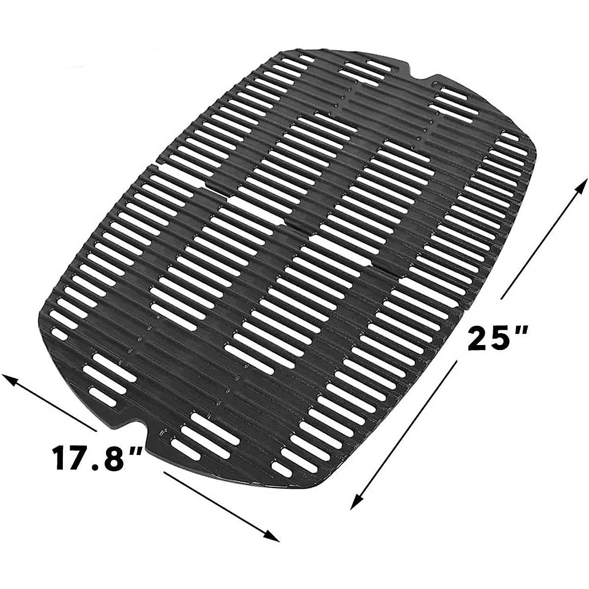 Uniflasy 7646 Cooking Grates for Weber Q300 Q320 Q3000 Q3200 Series Gas Grills Grill Parts Cast Iron Grill Grates Replacement for Weber Q300 2 Pack
