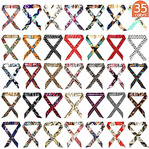 Hajoyful Neckerchief Scarf - 35pcs Hairband Handbag Handle Ribbon Fashion Bag for Women Girls Decoration…