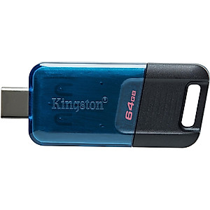 Kingston DataTraveler 80 M 64GB USB-C Flash Drive | USB 3.2 Gen 1 | Up to 200MB/s | DT80M/64GB