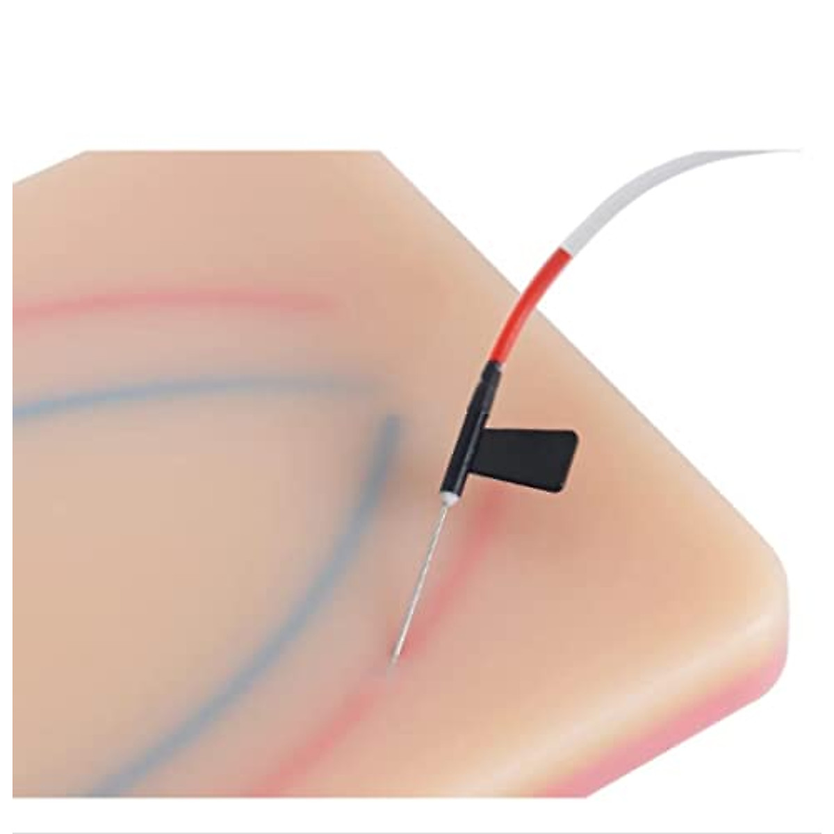 Injection Training Pad Model, Reusable and Durable for Medical Students Practice/Training,4 Veins Imbedded 3 Skin Layers