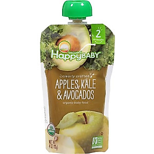 Happy Baby Apple Kale Avocado, 4 Oz Pouch