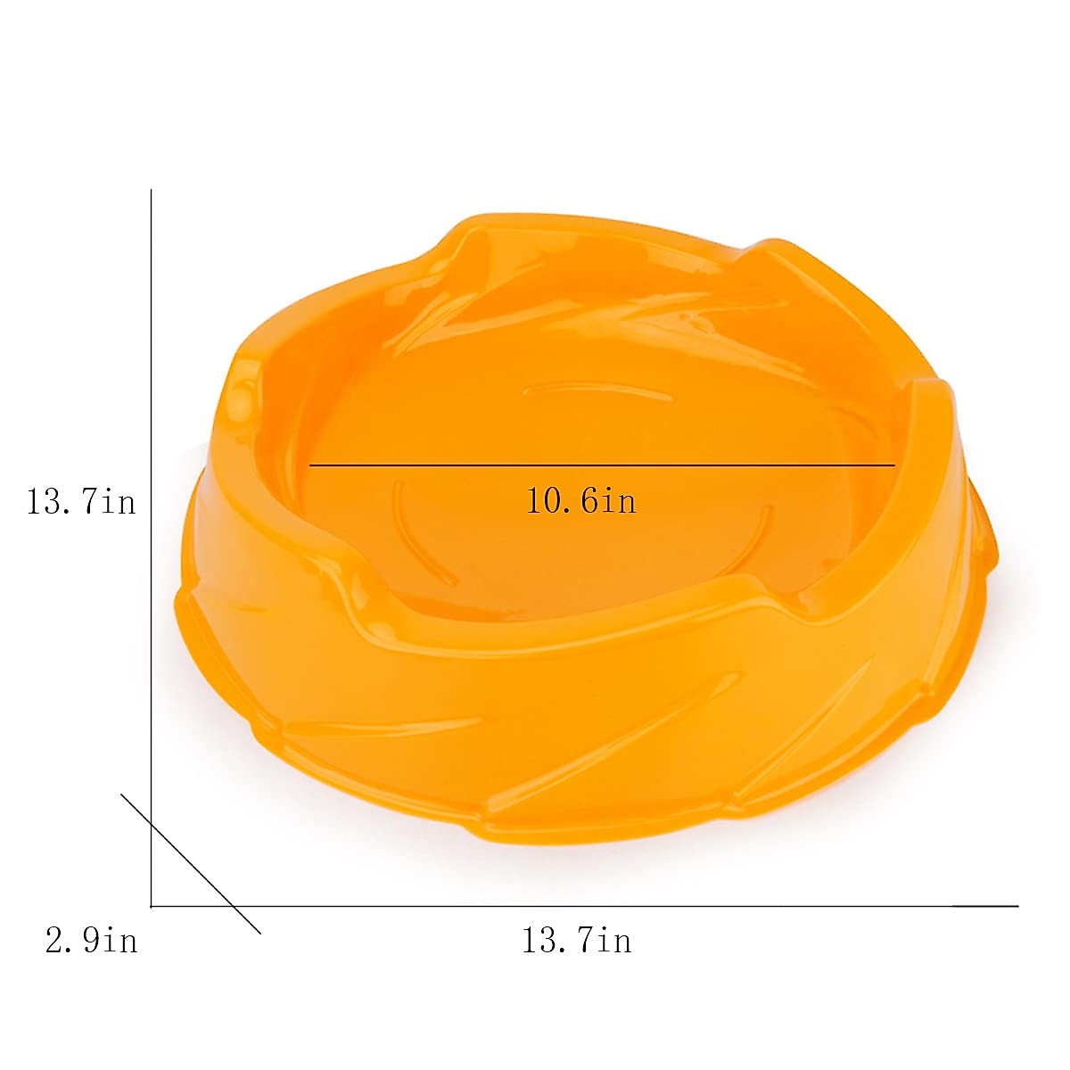 EssTe Battling Tops Stadium for Burst Gyro Toys Metal Fusion Arena (Orange Stadium)