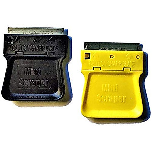2 Original Mini scraper with Metal Blade Carded U.S. Made Razor Scraper
