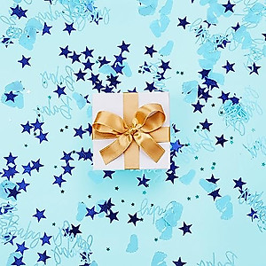 1000 Pieces Baby Shower Decorations Confetti - Blue Boy Party Decorations Table Scatter Confetti, Sprinkle Decor Confetti for Baby Shower Gender Reveal Party Supplies (Blue Feet)