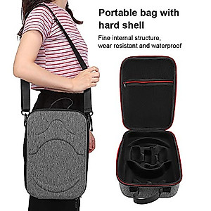 DAUERHAFT Storage Bag, Abrasion Resistant Nylon Waterproof VR Carrying Case for Oculus Quest(Grey)
