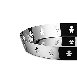 Alessi Mini Girotondo Round Plain, Silver