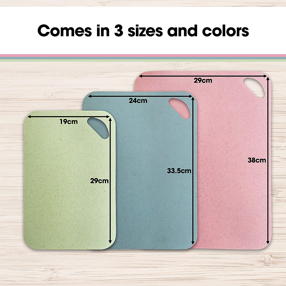Flexible Cutting Board Plastic Set - Kitchen Essentials Cutting Mats, Plastic Cutting Boards Set of 3, Color Coded Chopping Placemats, Dishwasher safe, Non-slip