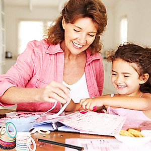 Scrapbooking Supplies Kit Scrapbook Tools and Supplies Journal Stencil Washi Tape and Journal Planner Pen for Journal Notebook Diary DIY Plastic Drawing Template(Style B)