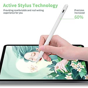 Active Stylus Pen for Lenovo Flex 5/7 2-in-1,Digital Pencil Compatible with Lenovo Flex 5/7 2-in-1 Stylus Pen,Good for Note-Taking and Sketching Pens with Touch Control,White