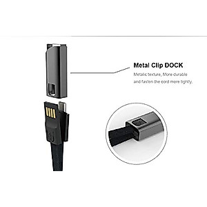 ApexOne USB C Charger Cable, Portable Keychain 0.75ft Short Type-C Charging & SYNC Nylon Braid Cord, Compatible with Samsung S9 S8 Note 9 8 LG V30 G6 Oneplus