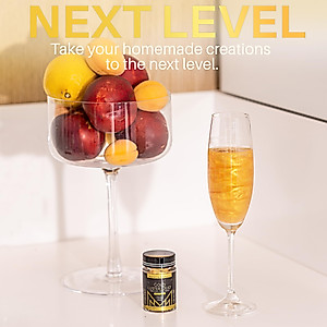 MONÉGASQUE Gold Luster Dust Edible Glitter for Cocktails 15g – Edible Gold Dust for Chocolate, Mother's Day Cookies, Gold Edible Glitter for Drinks, Drink Glitter Edible Dust, Edible Glitter for Cakes