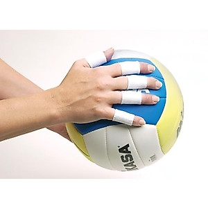 Tandem Sport Finger Supports - Elastic Finger Sleeves for Volleyball Support, Basketball Finger Sleeves and Finger Support for Sports - Reduces Swelling and Inflammation - Includes 10 Sleeves