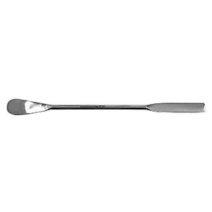 Scientific Labwares Stainless Steel Lab Spatula with Flat Square/Spoon Ends, 7"
